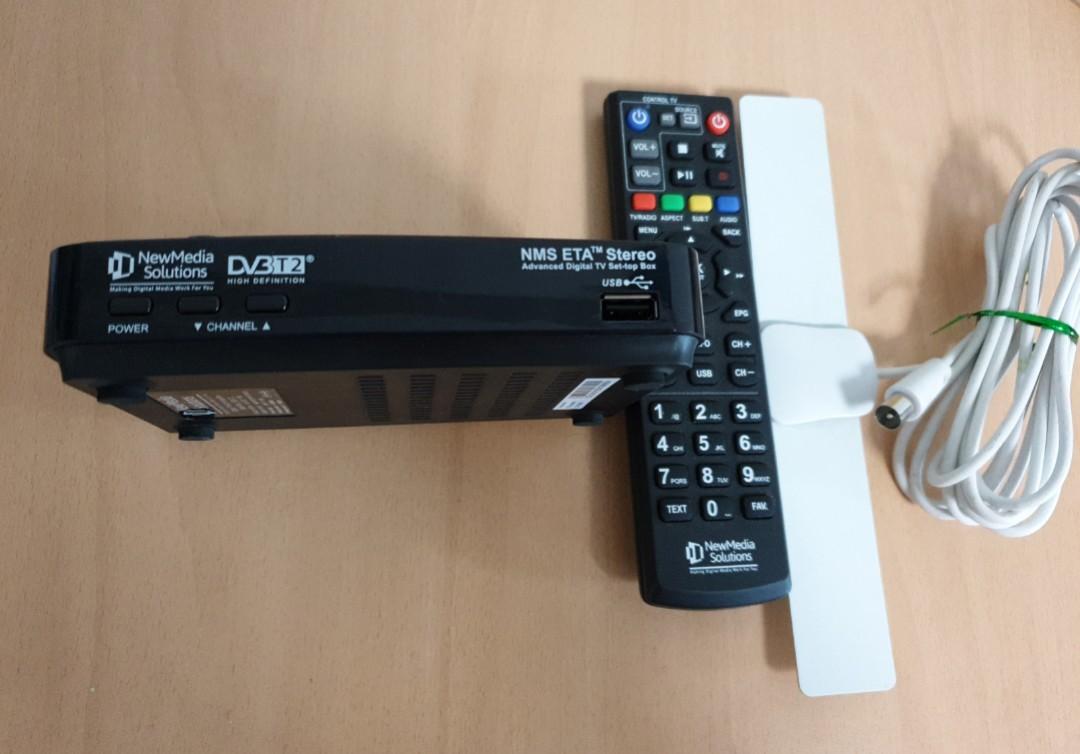 New Media Solution Digital TV HD Set-top box. Model no. STB2-T2, TV ...