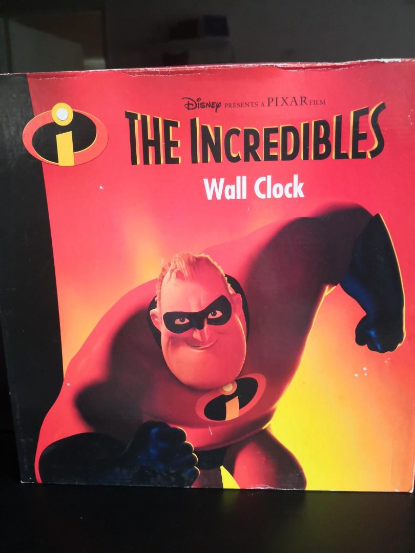 Disney Pixar The Incredible Wall Clock, Furniture & Home Living ...
