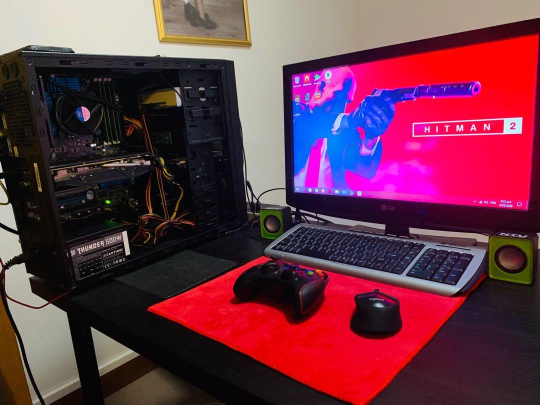 Gaming PC full set with wireless controller, Computers & Tech, Parts ...