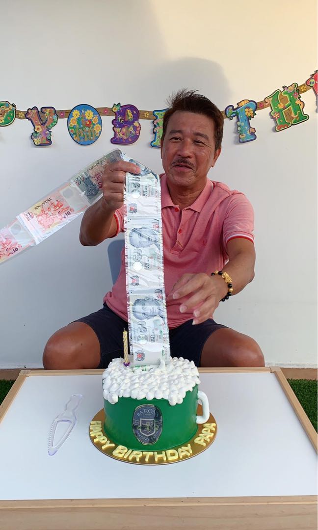 Gravity defying & money pulling theme cake, Food & Drinks, Baked Goods ...