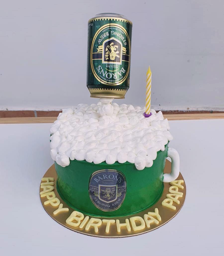 Gravity defying & money pulling theme cake, Food & Drinks, Baked Goods ...