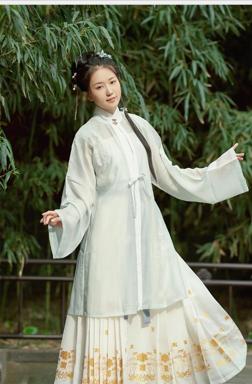 HANFU Traditional Ming Style Top - Mint Green, Women's Fashion, Tops ...