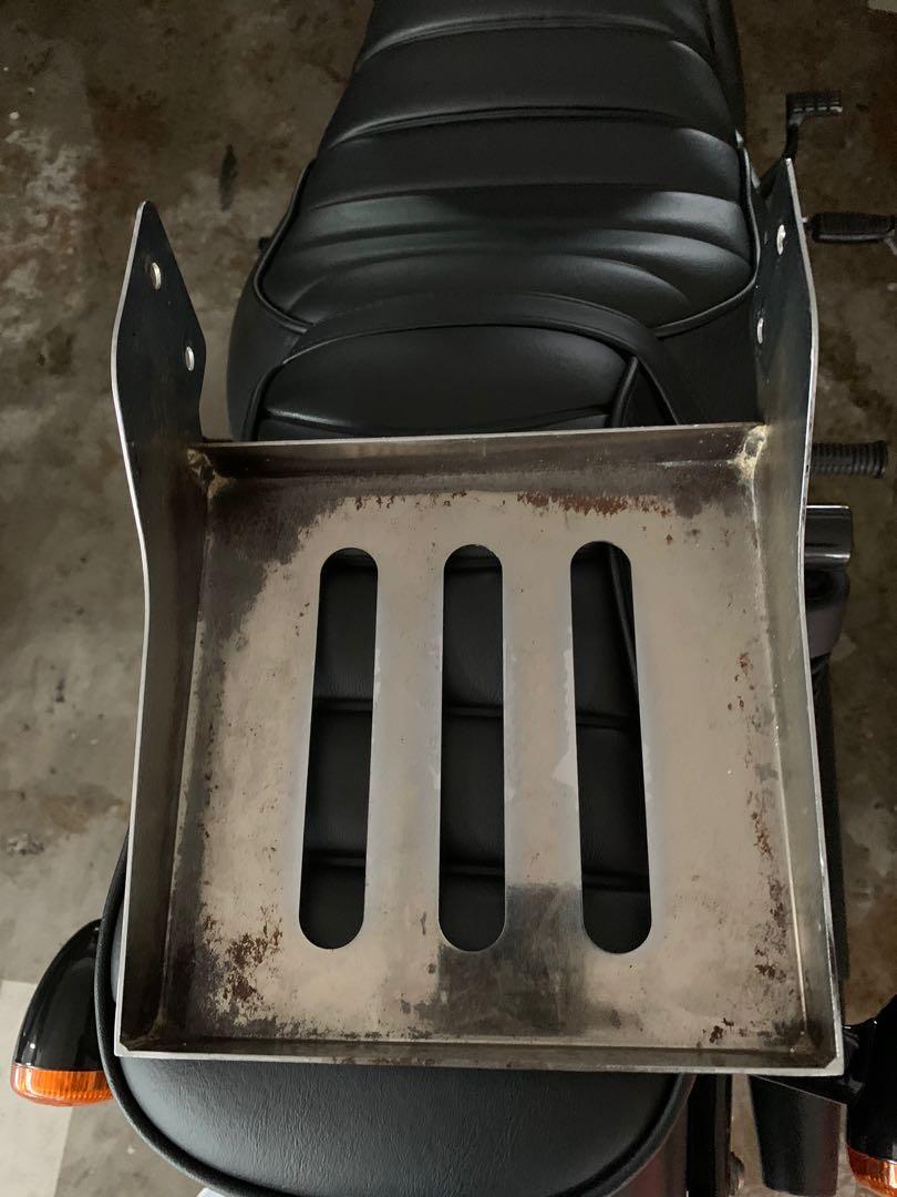 Harley vintage chrome rear rack, Motorcycles, Motorcycle Accessories on ...