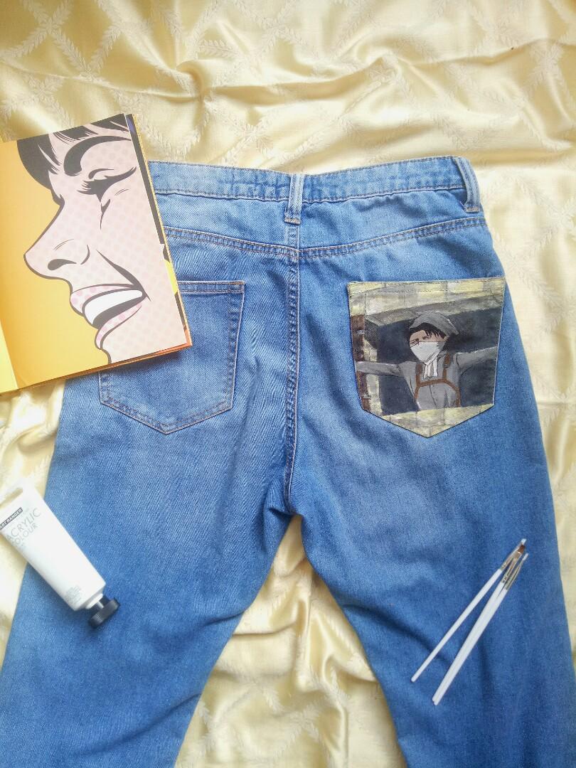 LEVI ACKERMAN CUSTOM MOM JEANS, Women's Fashion, Bottoms, Jeans on ...