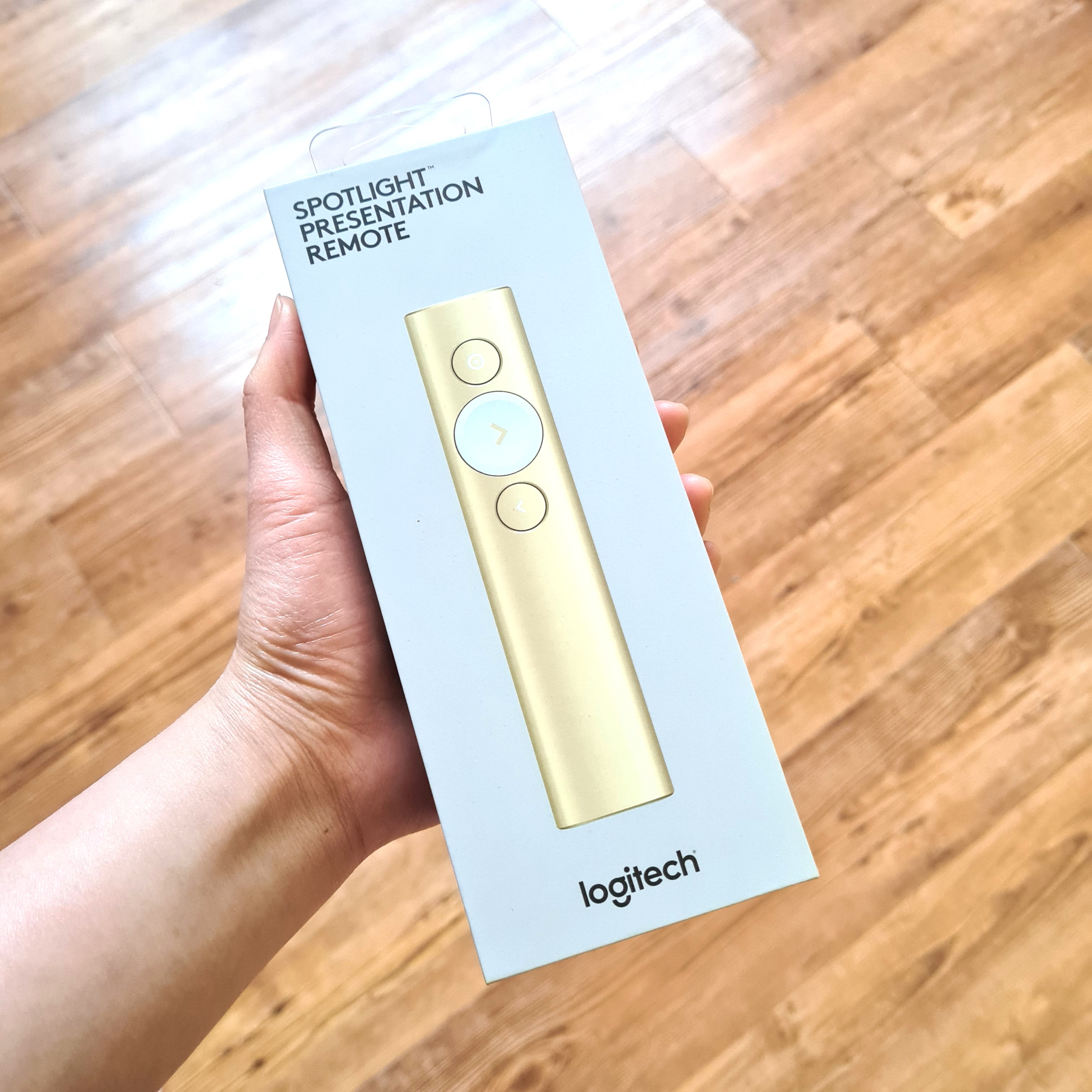 Logitech Spotlight Presentation Remote for work! Laser desktop ...