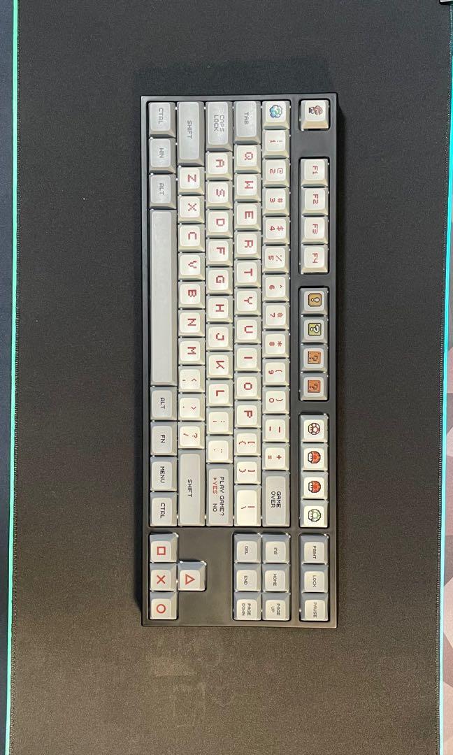 Mario Themed TKL Custom Hotswap Wireless Keyboard - FREE RGB MOUSEPAD ...