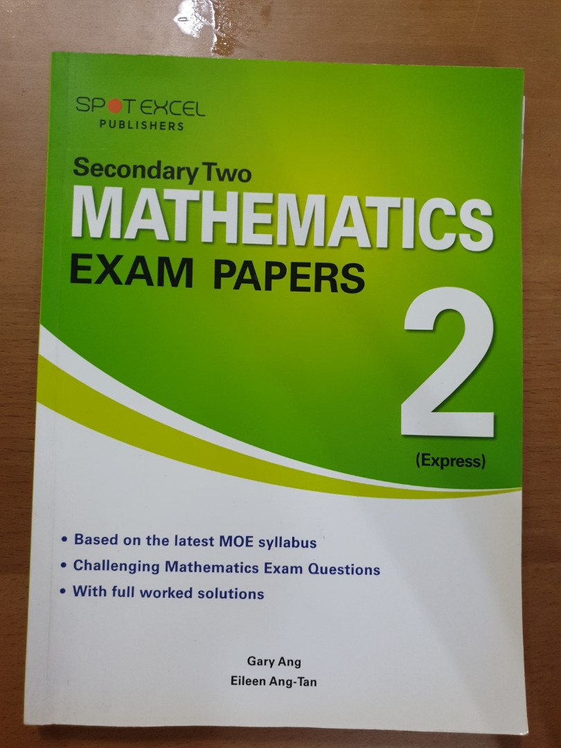 Free Maths Sec 2 Exam Paper, Hobbies & Toys, Books & Magazines ...