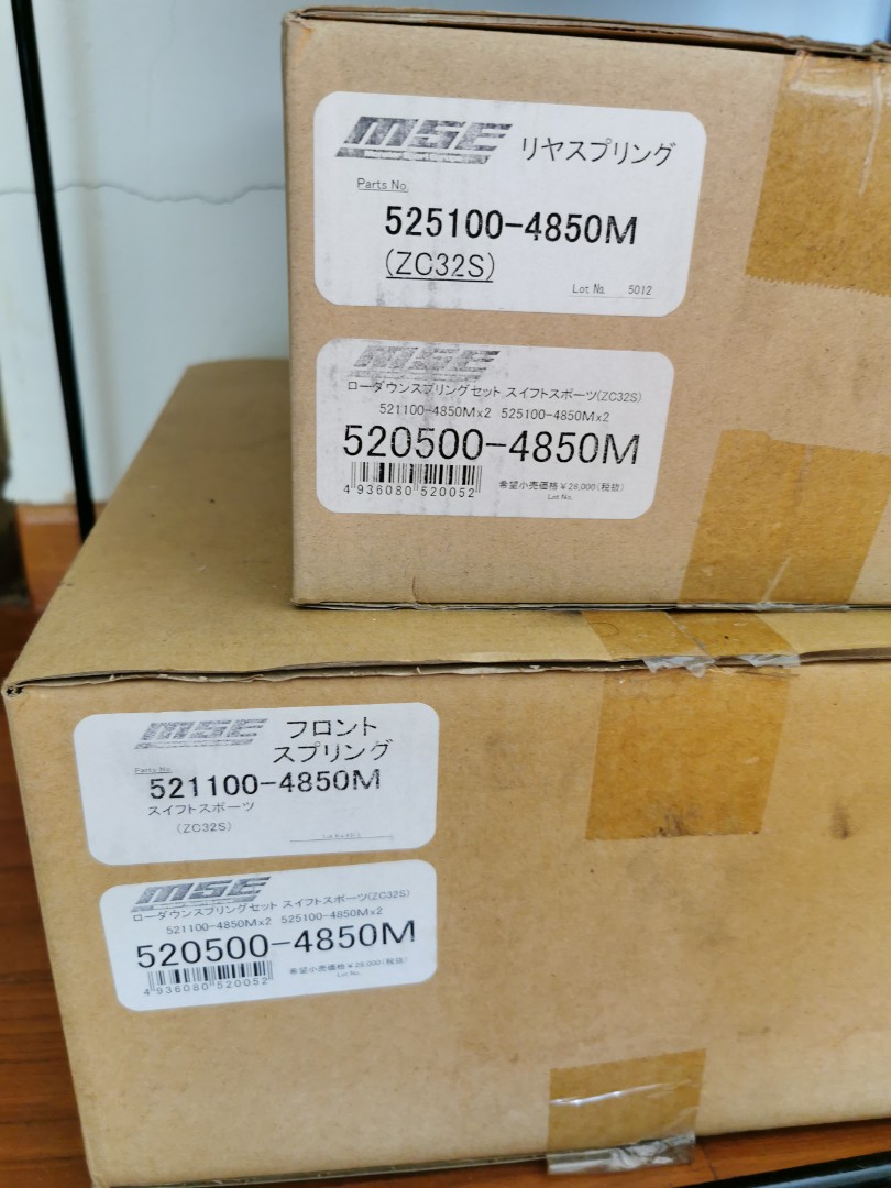 MSE Lowering Springs for Suzuki Swift ZC32, Car Accessories ...