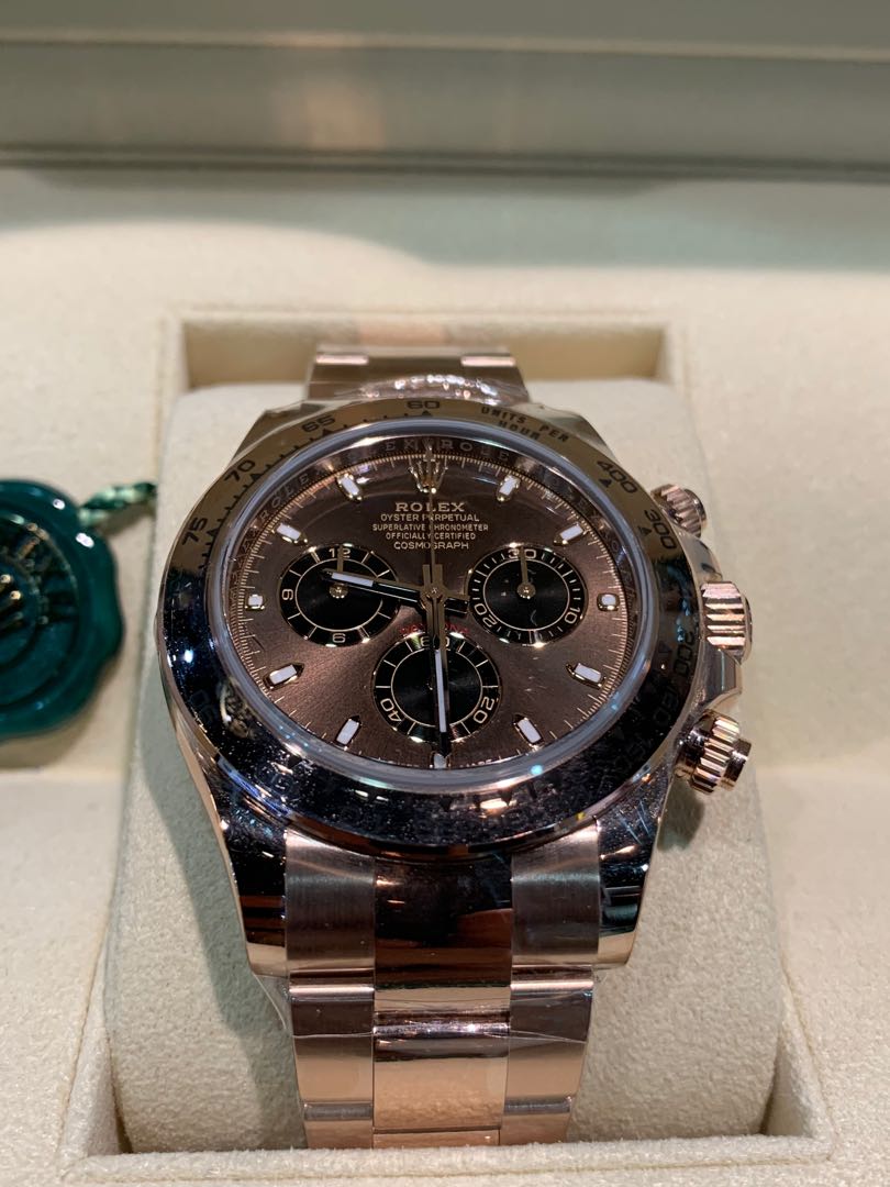 New Rare Rolex Daytona Everose Gold Choco Dial Oct 2020, Luxury ...
