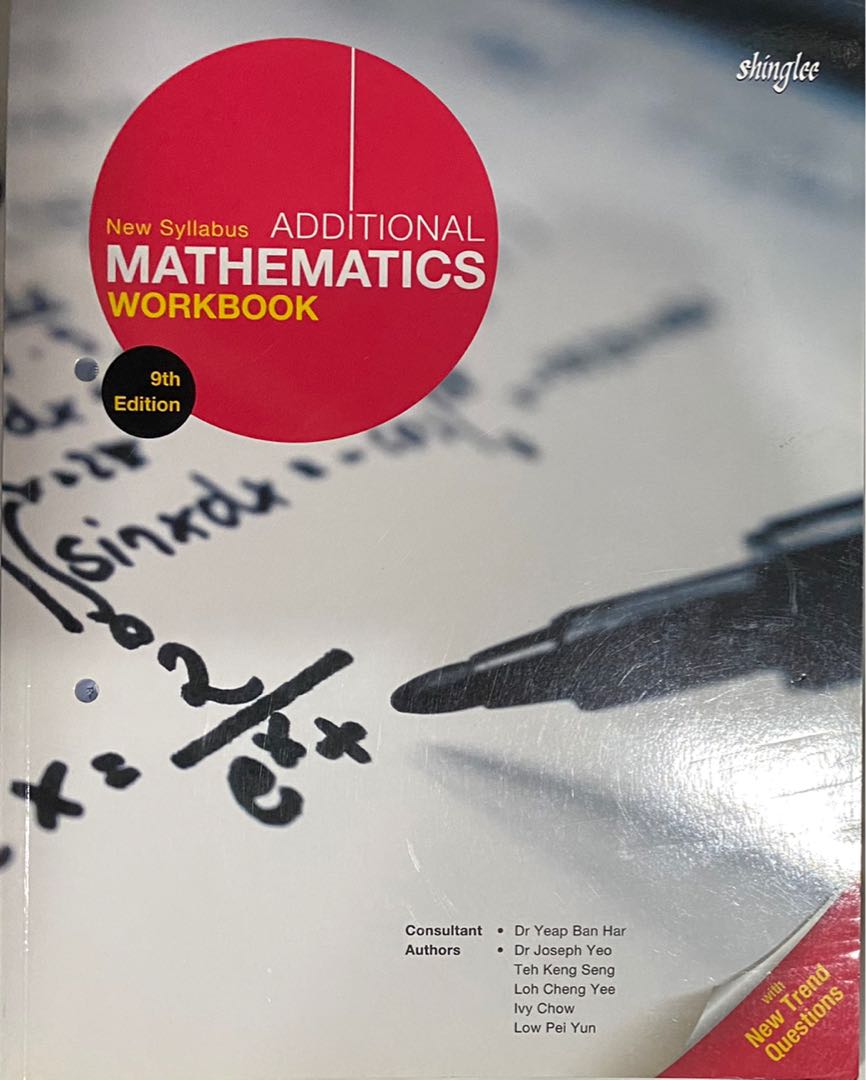 NEW SYLLABUS ADDITIONAL MATHEMATICS WORKBOOK, Hobbies & Toys, Books ...