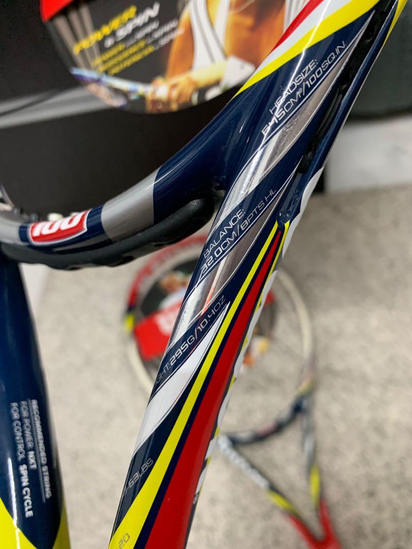 New Wilson Steam 100 Tennis Racket, Sports Equipment, Sports & Games ...