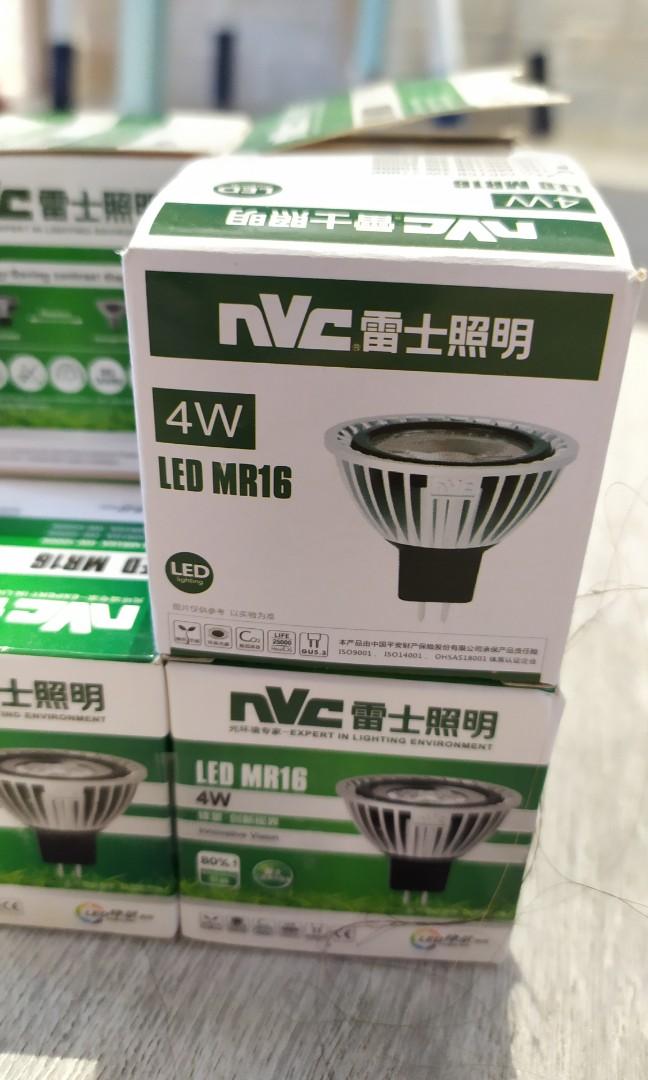 NVC Led MR 16 4W-3000k bulb, Furniture & Home Living, Lighting & Fans, Lighting on Carousell