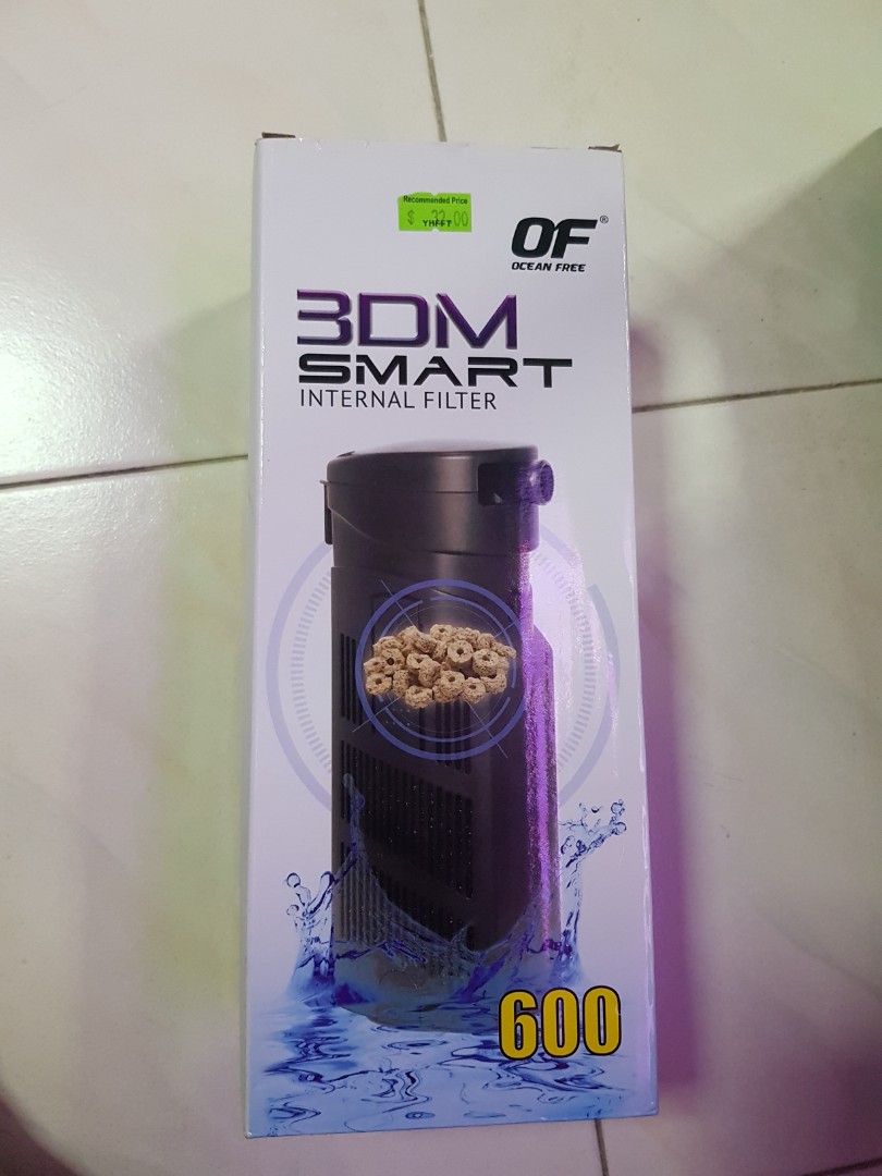 Ocean Free Smart Internal Filter 600, Pet Supplies, Homes & Other Pet ...