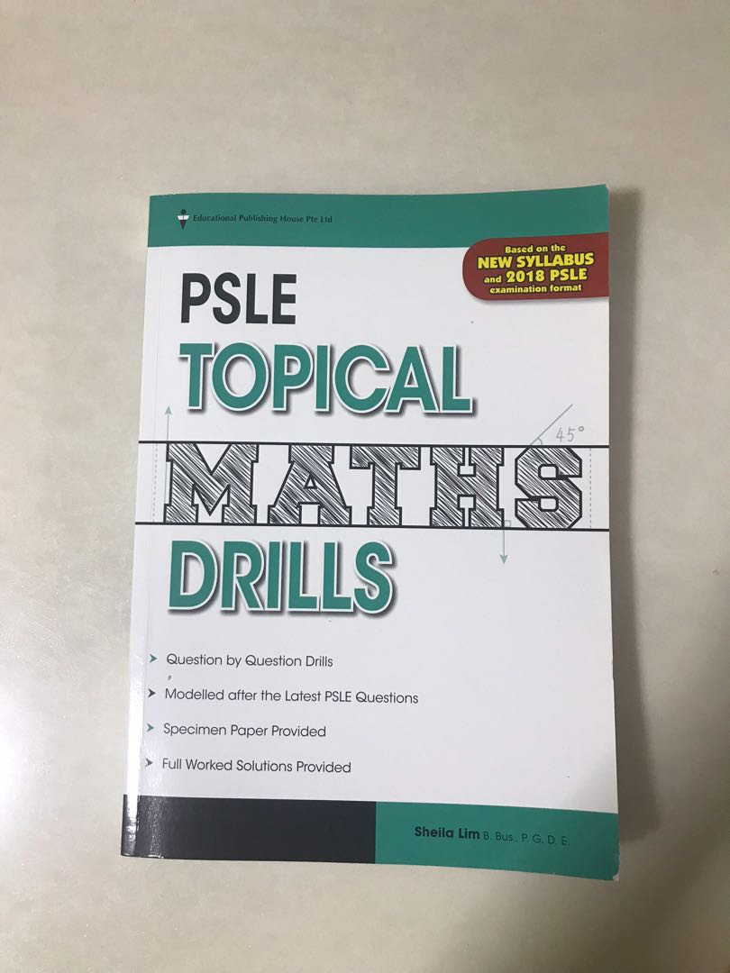 PSLE Topical Maths Drill, Books & Stationery, Textbooks, Primary on ...