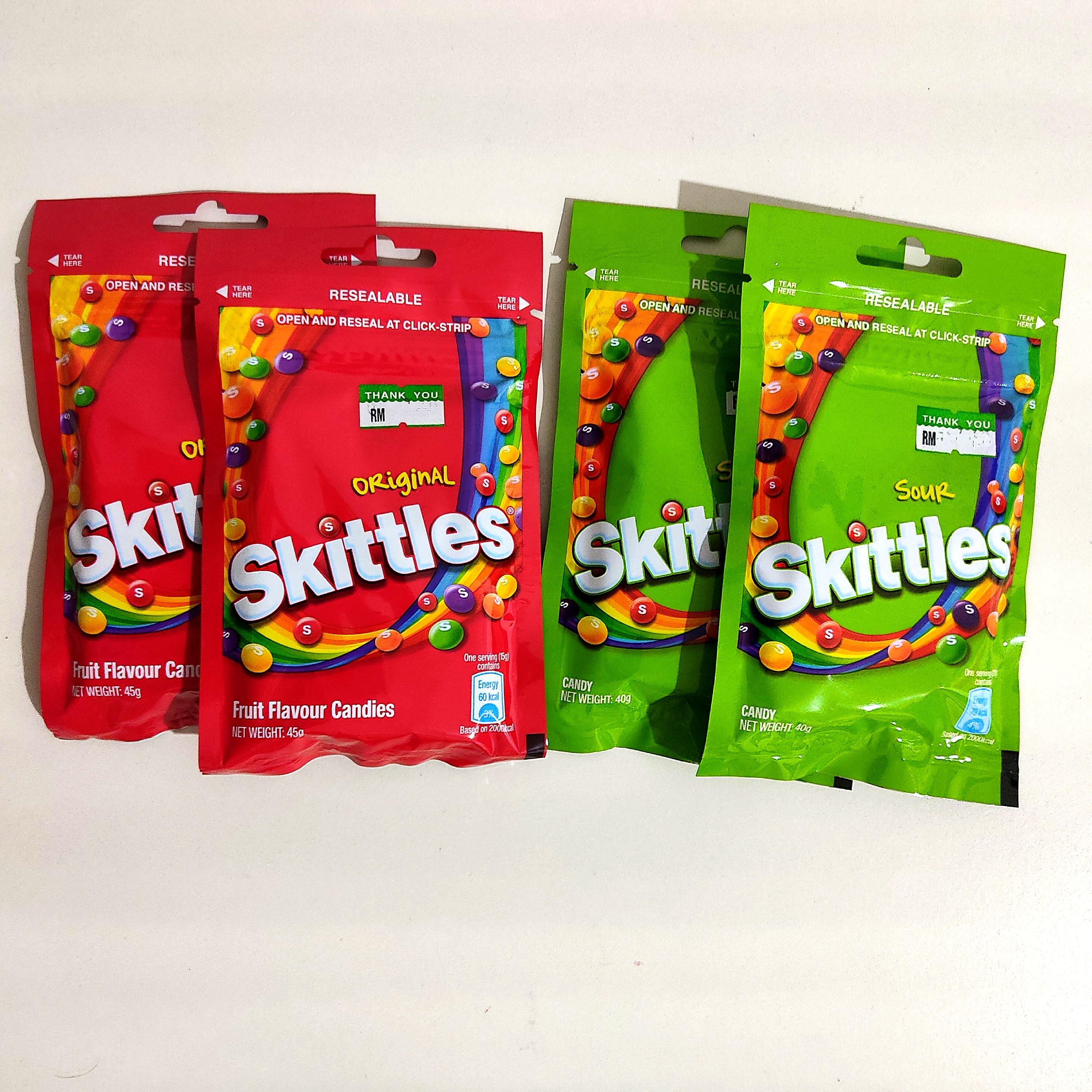 Skittles ORIGINAL / SOUR Flavour, Food & Drinks, Fresh Produce on Carousell