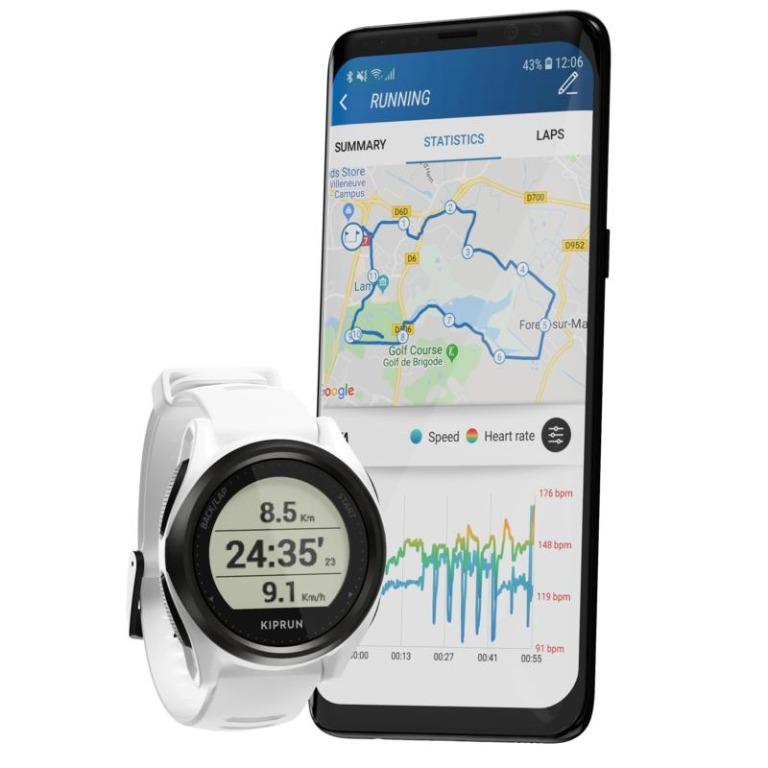 SPORTS WATCH (HEART-RATE MONITOR, GPS, WATERPROOF etc) KIPRUN GPS 550 ...