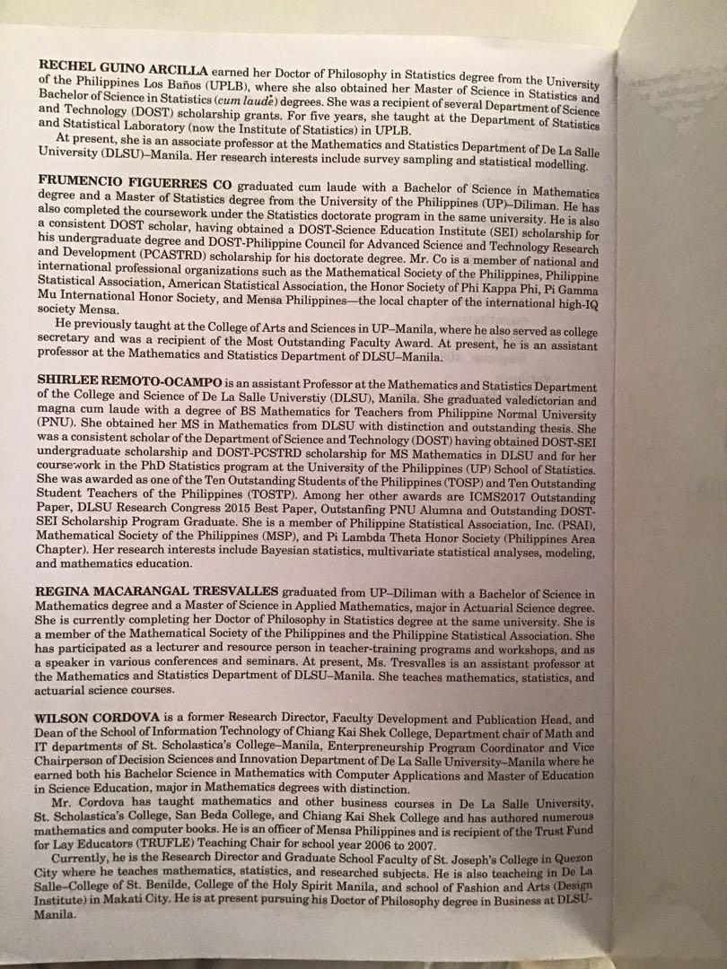 DLSU STATISTICAL LITERACY FOR LIFE LONG LEARNING, Hobbies & Toys, Books ...