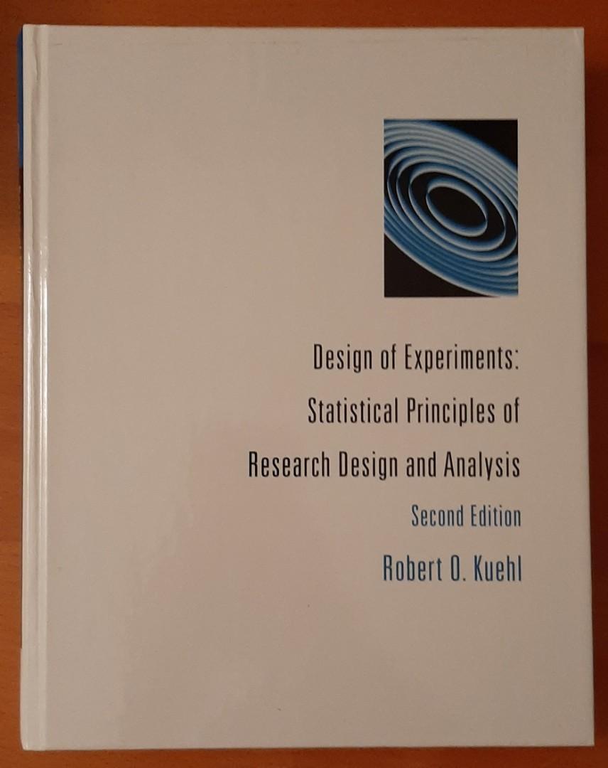 Statistical principles of research design textbook, Hobbies & Toys ...