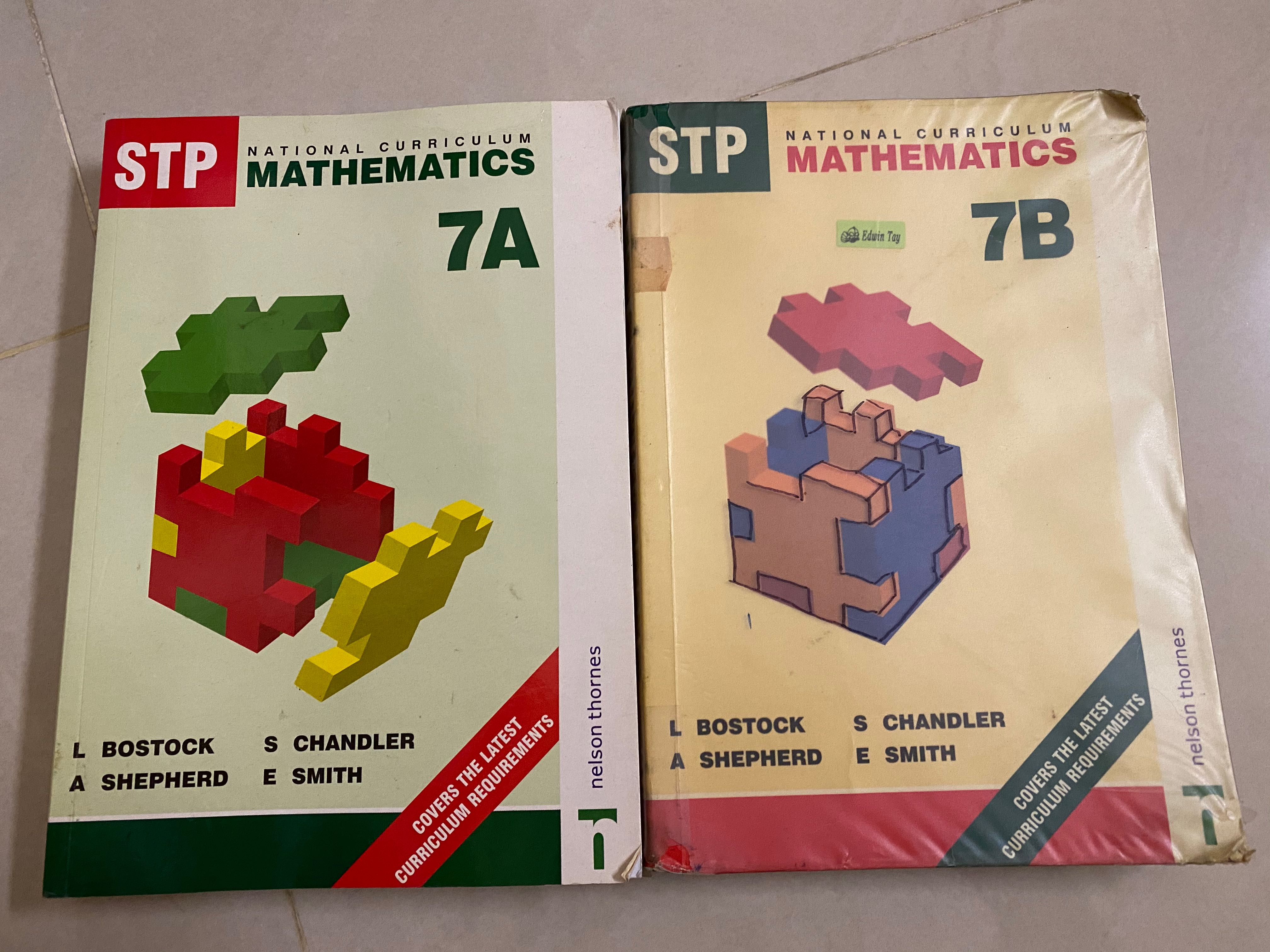 STP Mathematics 7A & 7B, Hobbies & Toys, Books & Magazines, Textbooks ...
