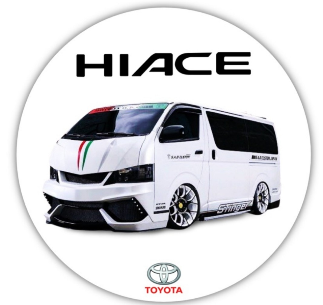 Toyota Hiace Customised Car Decal, Car Accessories, Accessories on ...