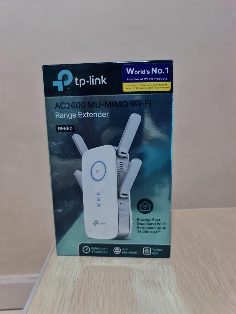 TP-LINK AC2600 MU-MIMO WIFI RANGE EXTENDER RE650, Computers & Tech ...