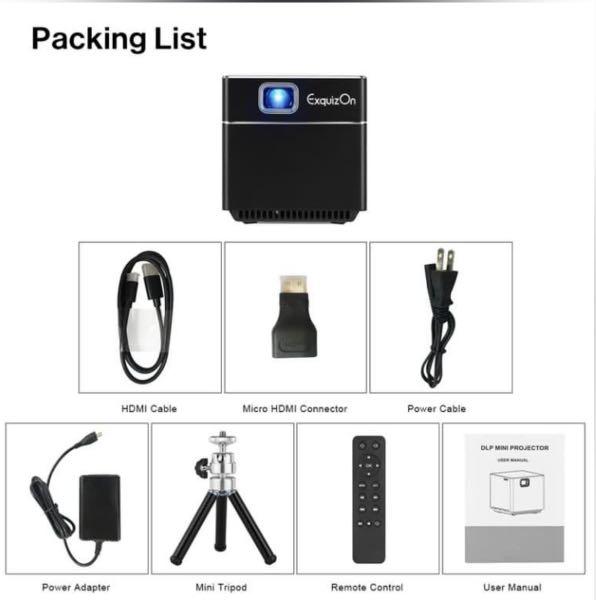 Ultra mini projector ExquizOn S6, TV & Home Appliances, TV ...