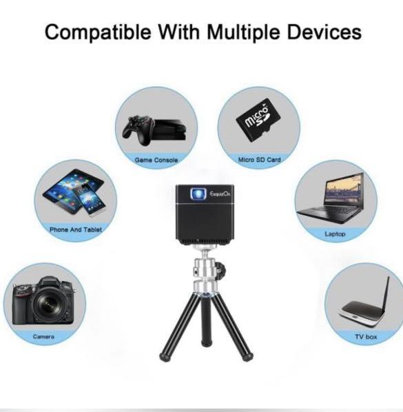 Ultra mini projector ExquizOn S6, TV & Home Appliances, TV ...