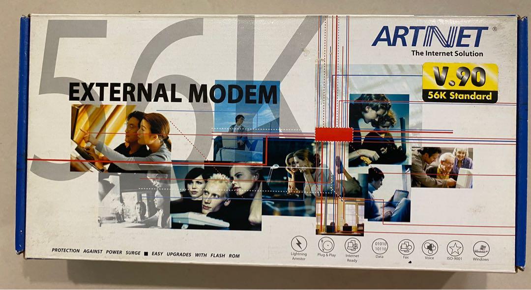 V.90 (56K) External Modem, Computers & Tech, Parts & Accessories ...