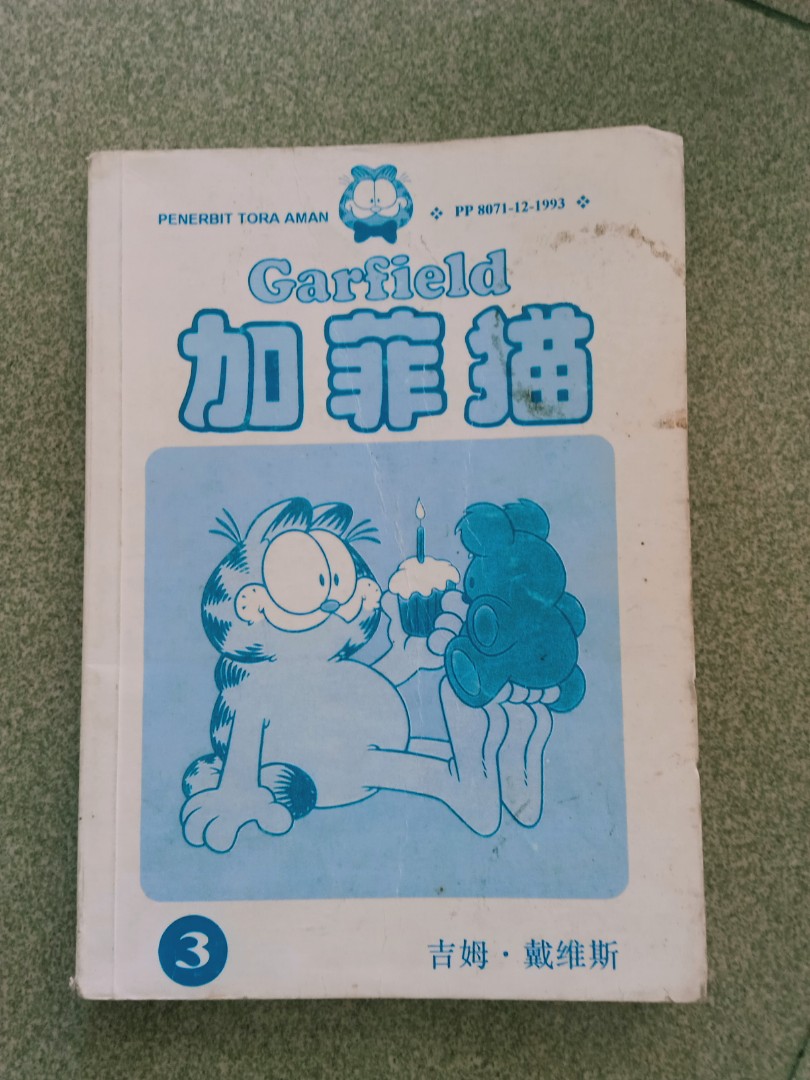 Vintage 1994 Garfield World Wide Chinese Version Comic Book., Hobbies ...