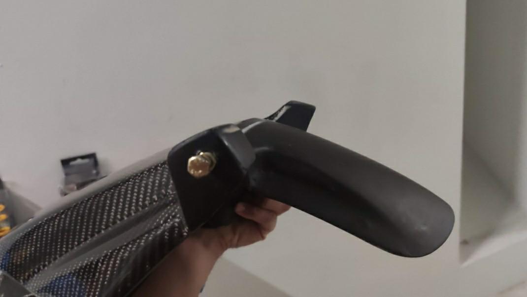 Yamaha Aerox rear mudguard carbon, Motorcycles, Motorcycle Accessories ...