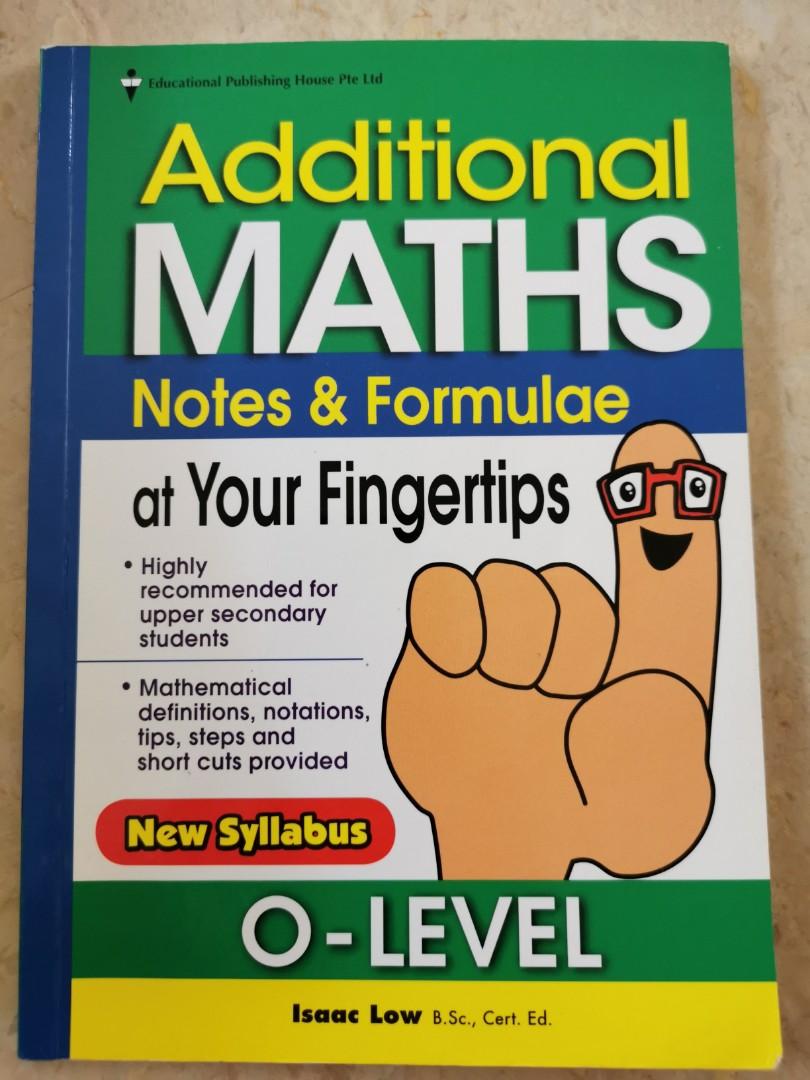 Additional Maths Notes & Formulae, Hobbies & Toys, Books & Magazines ...