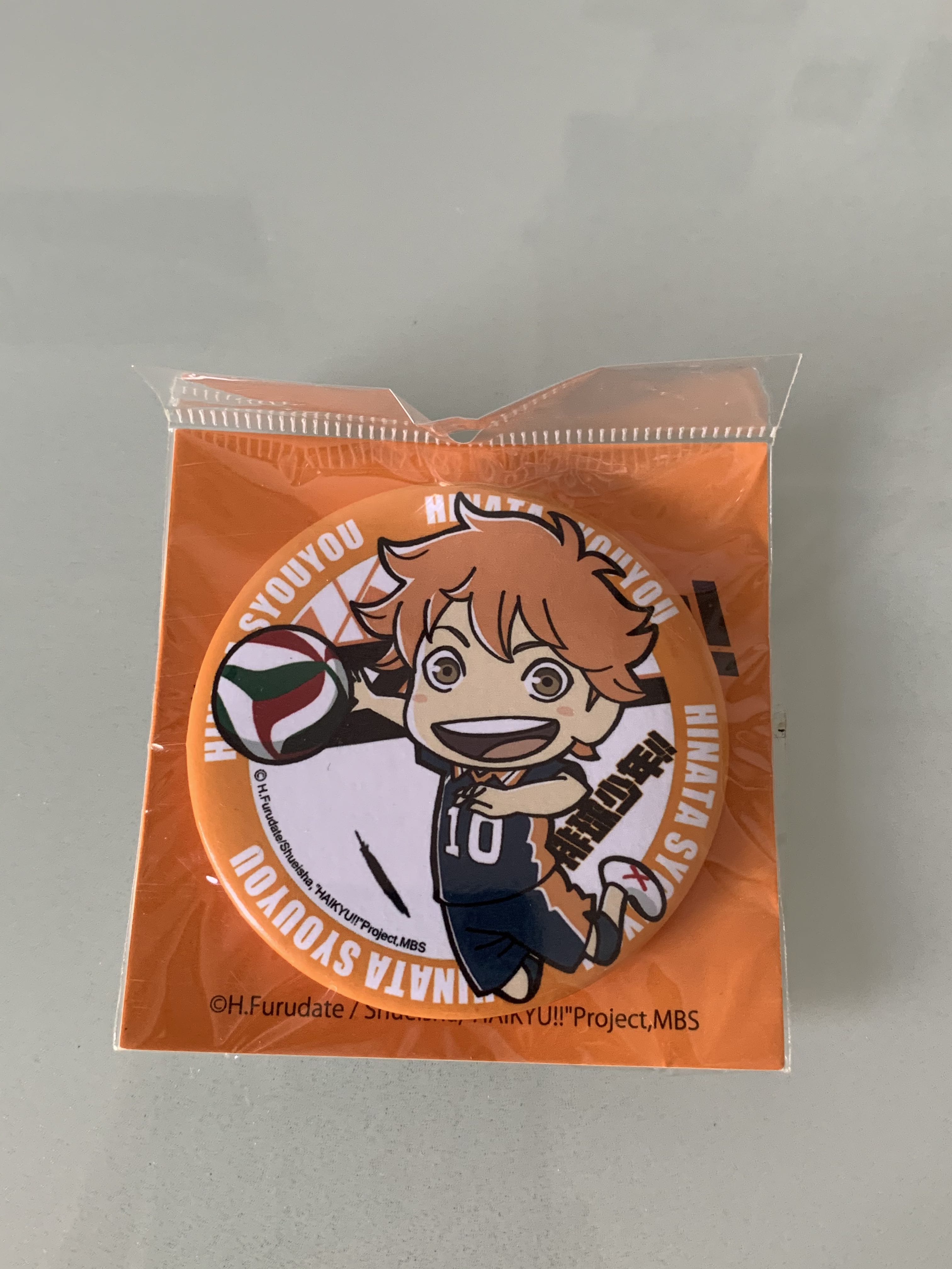 authentic haikyuu hinata can badge, Hobbies & Toys, Memorabilia ...