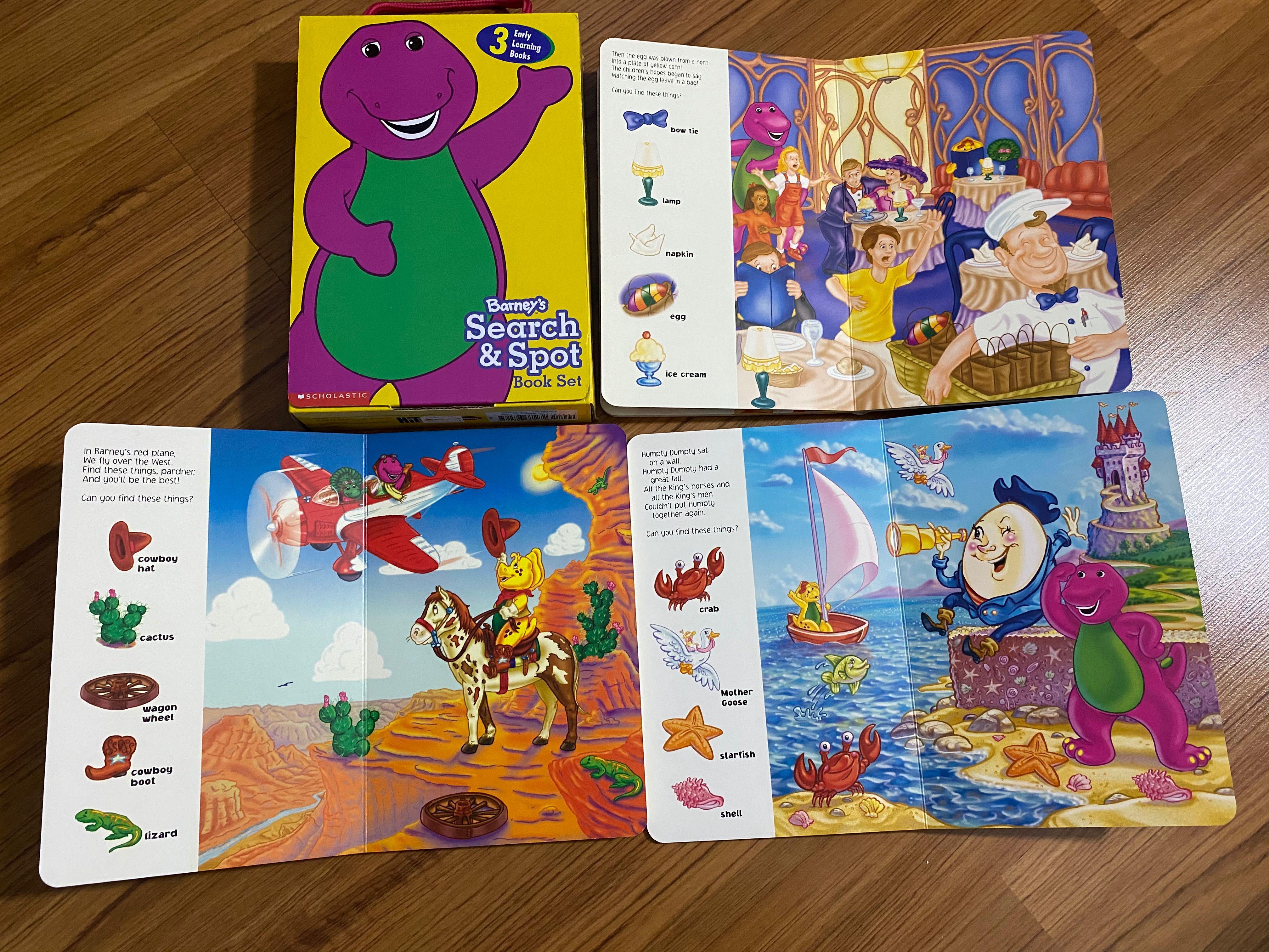 Barney ‘s Search & Spot Book Set, Hobbies & Toys, Books & Magazines ...