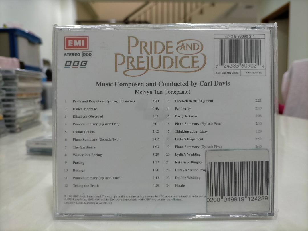 (CD) Pride and Prejudice OST / Soundtrack, Hobbies & Toys, Music ...