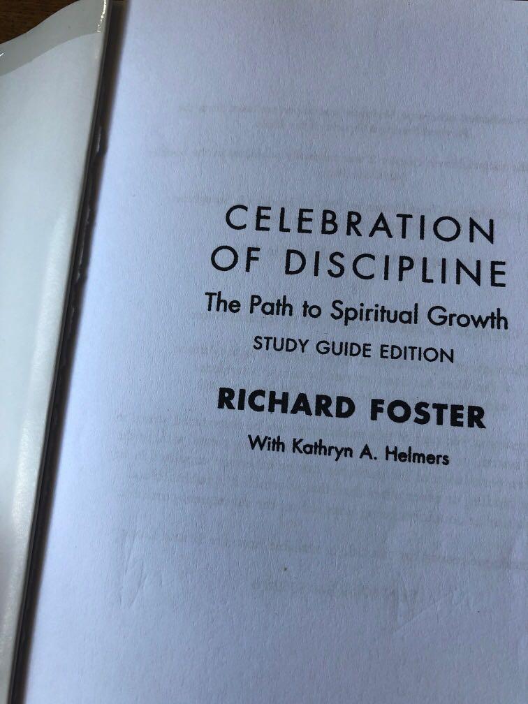 Celebration of Discipline by Richard Foster, Hobbies & Toys, Books ...