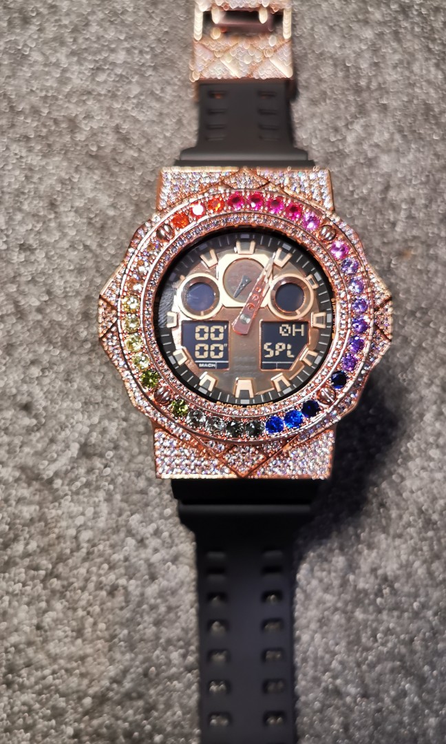 Customise rosegold geo-x gshock, Luxury, Watches on Carousell