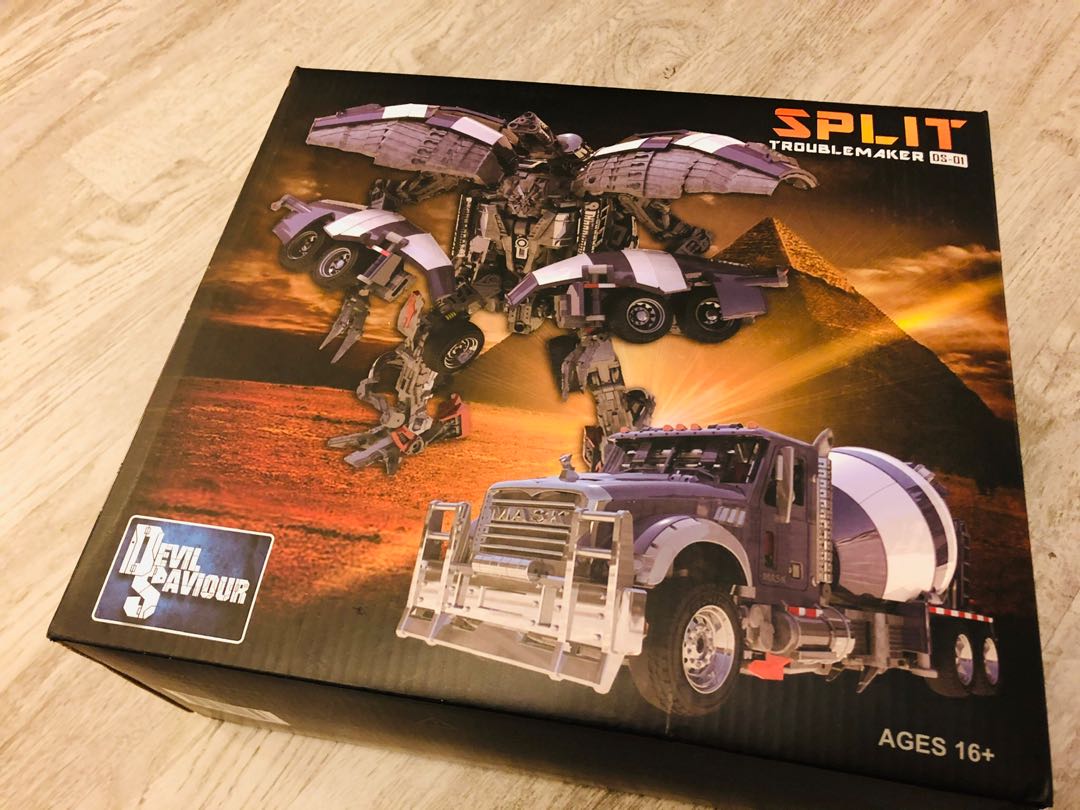Devil saviour ds-01 SPLIT第三方廠 變形金剛 transformers 田螺車攪拌車水泥車建造破壞者 能8合體(只開 ...