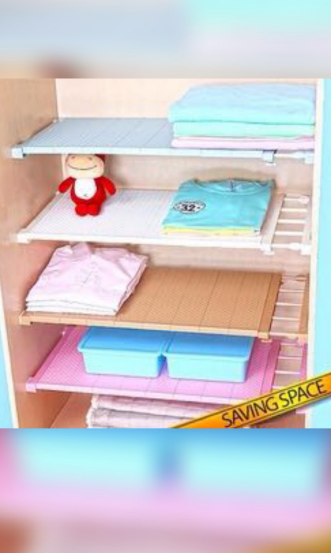 Extendable rack, Furniture & Home Living, Furniture, Shelves, Cabinets ...