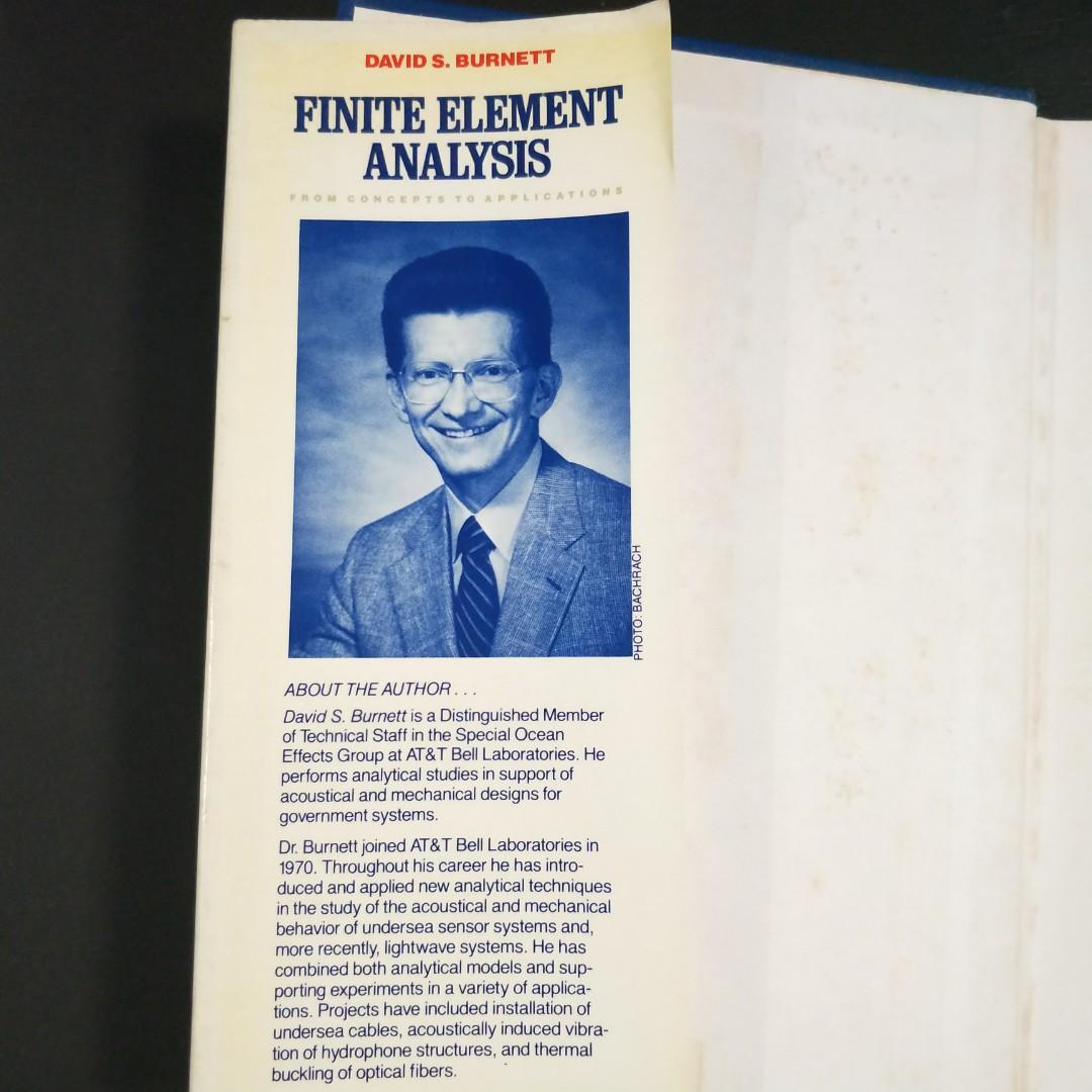 Finite Element Analysis From Concept To Applications Computers And Tech Office And Business