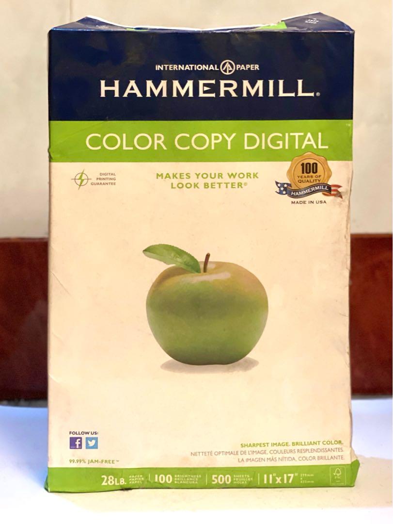Hammermill Color Copy Digital Paper, Letter, Photo White, 28lb, 100 ...