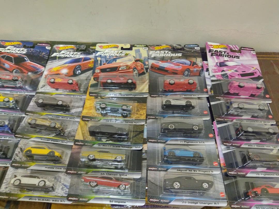 Hot Wheels Fast and Furious FNF Wave 1-9, Hobbies & Toys, Toys & Games ...