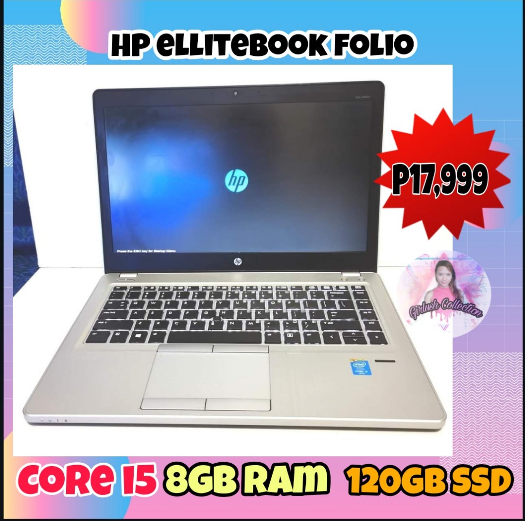 HP ELITEBOOK FOLIO 9480 (SLIM) core i5 8gb ram, Computers & Tech ...