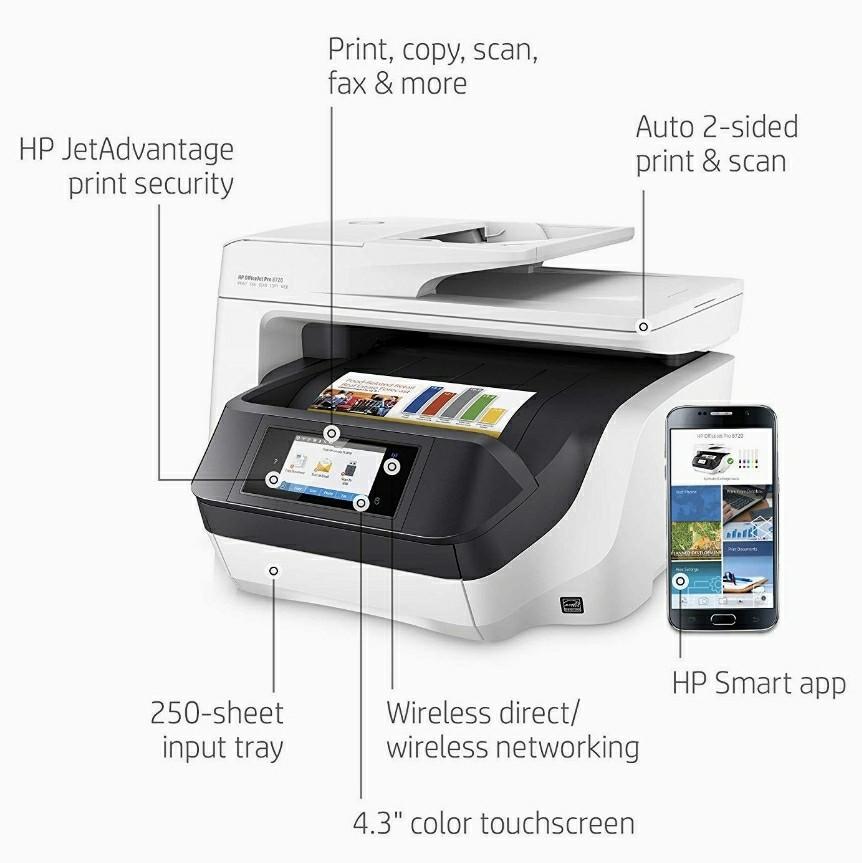 HP OfficeJet Pro 8720, Computers & Tech, Printers, Scanners & Copiers ...
