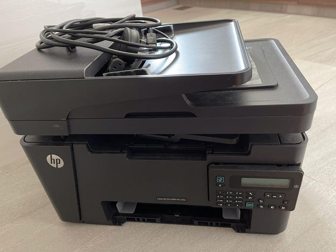 HP Printer - Laserjet Pro MFP M127fn, Computers & Tech, Printers ...