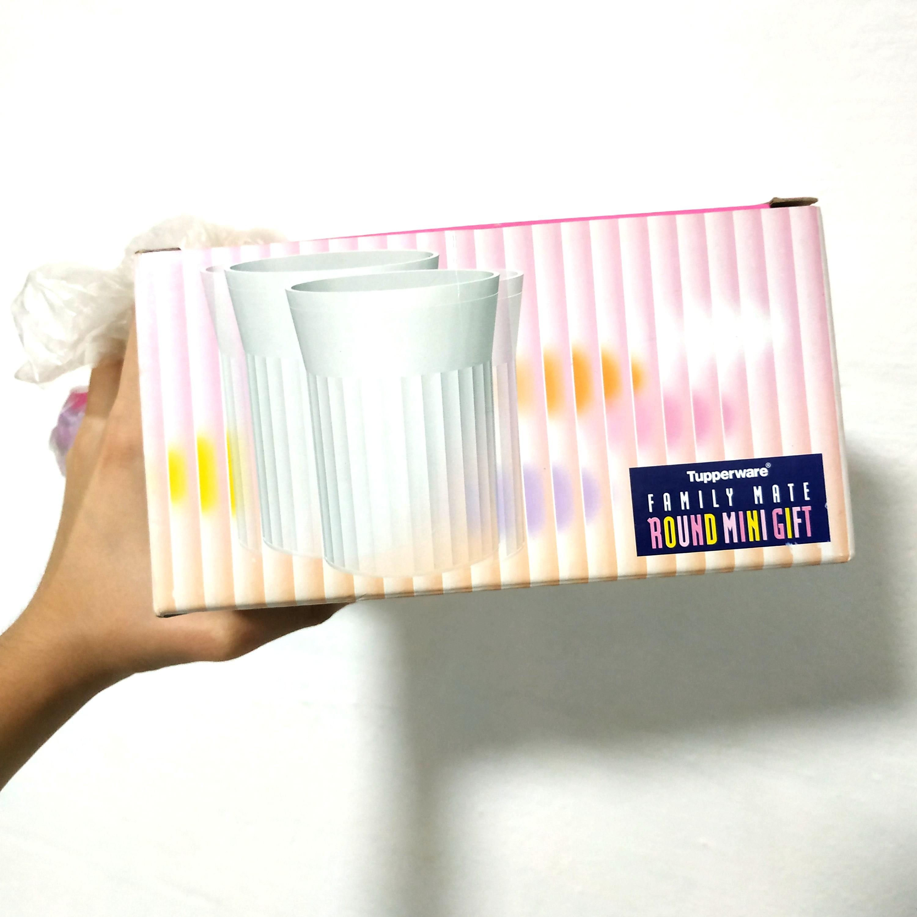 Tupperware 200 ml Japan Exclusive Family Mate Round Mini Gift Cup ...