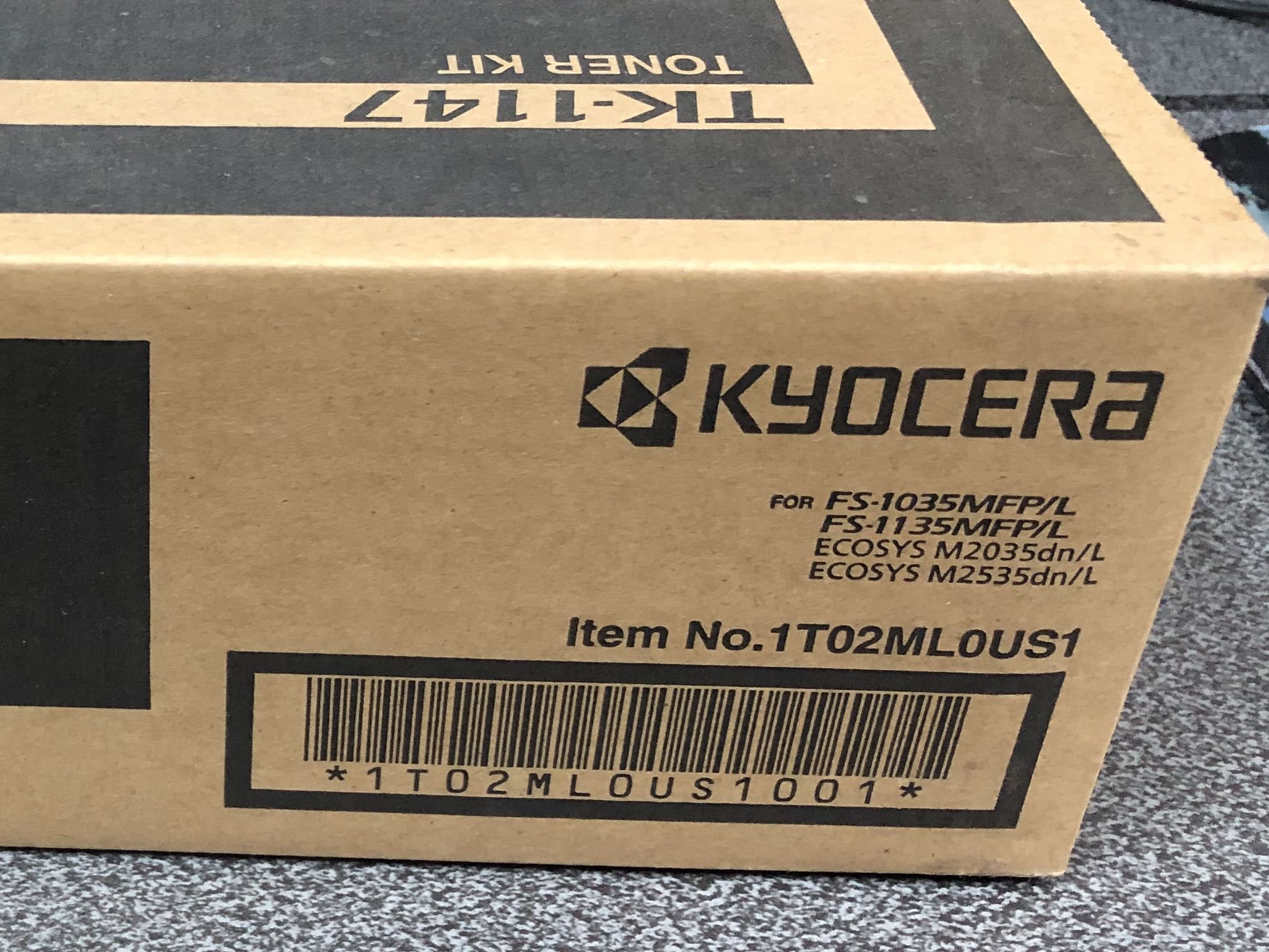 Kyocera Toner Kit TK-1147 for FS-1035MFP Photocopier Brand new ...