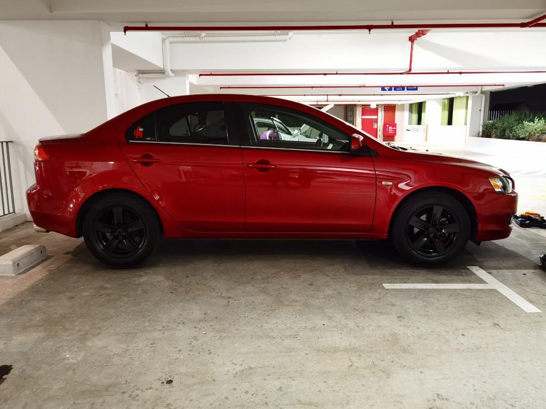Lancer ex stock rims, Car Accessories, Tyres & Rims on Carousell