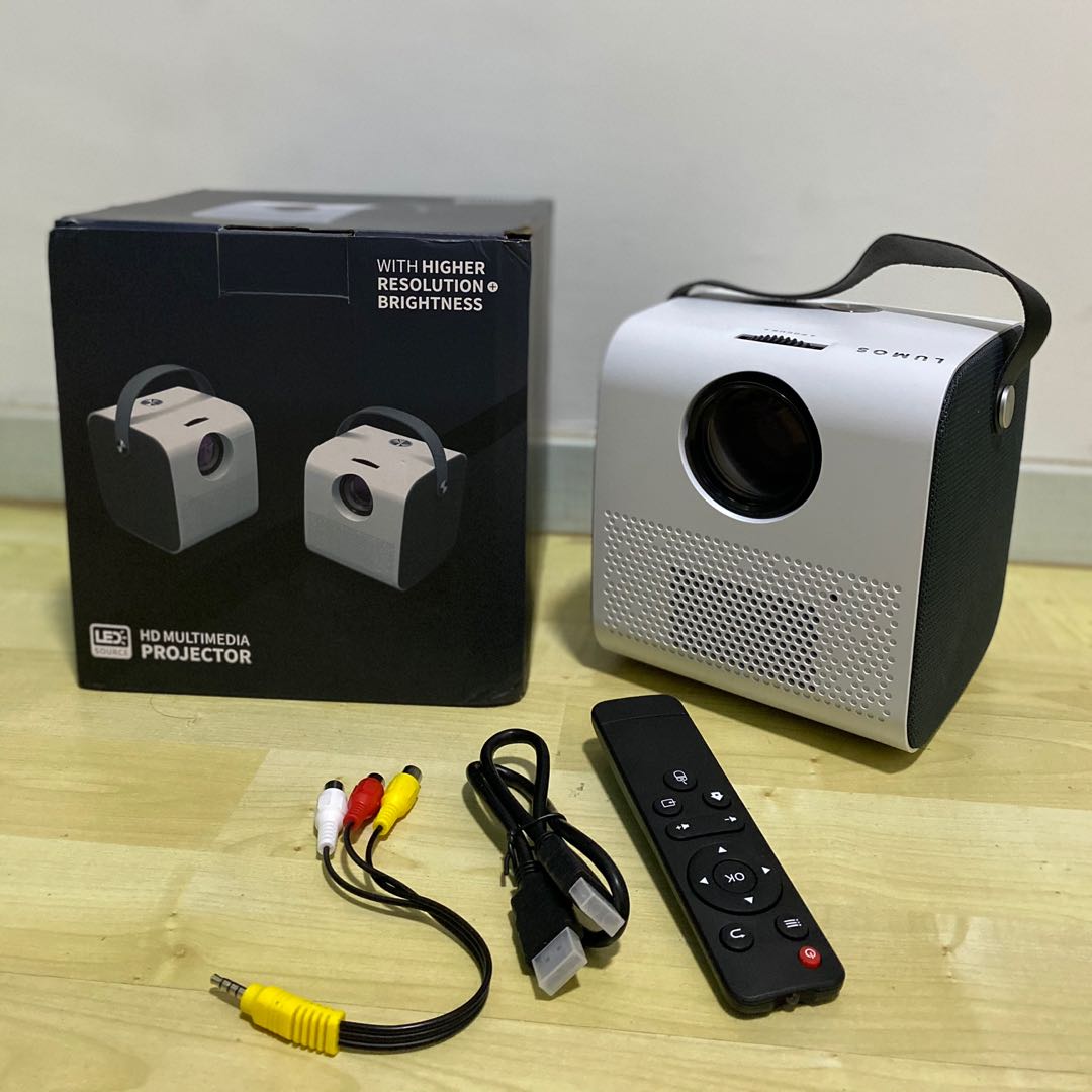 LUMOS Ray Home Cinema Projector with stand, TV & Home Appliances, TV ...