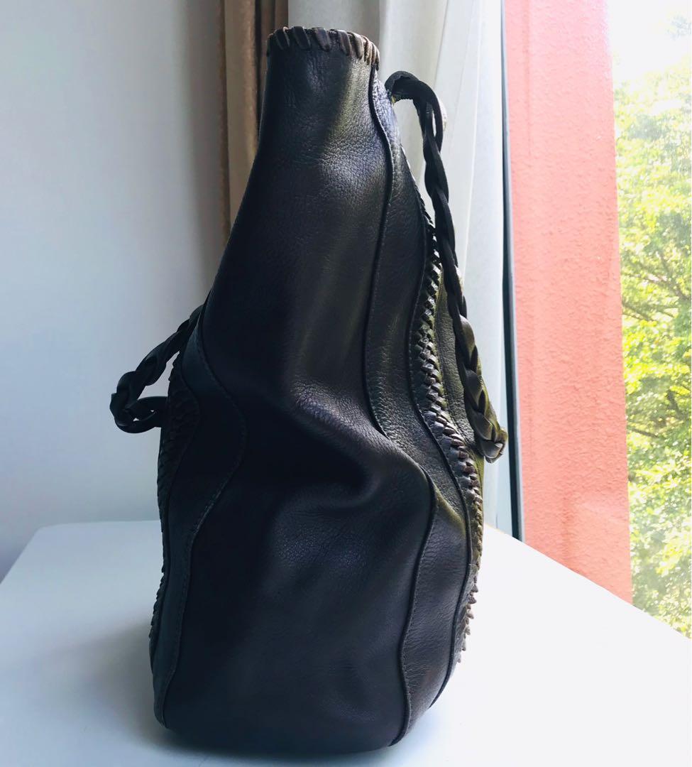 Massimo Dutti full leather tote, Women's Fashion, Bags & Wallets, Tote ...