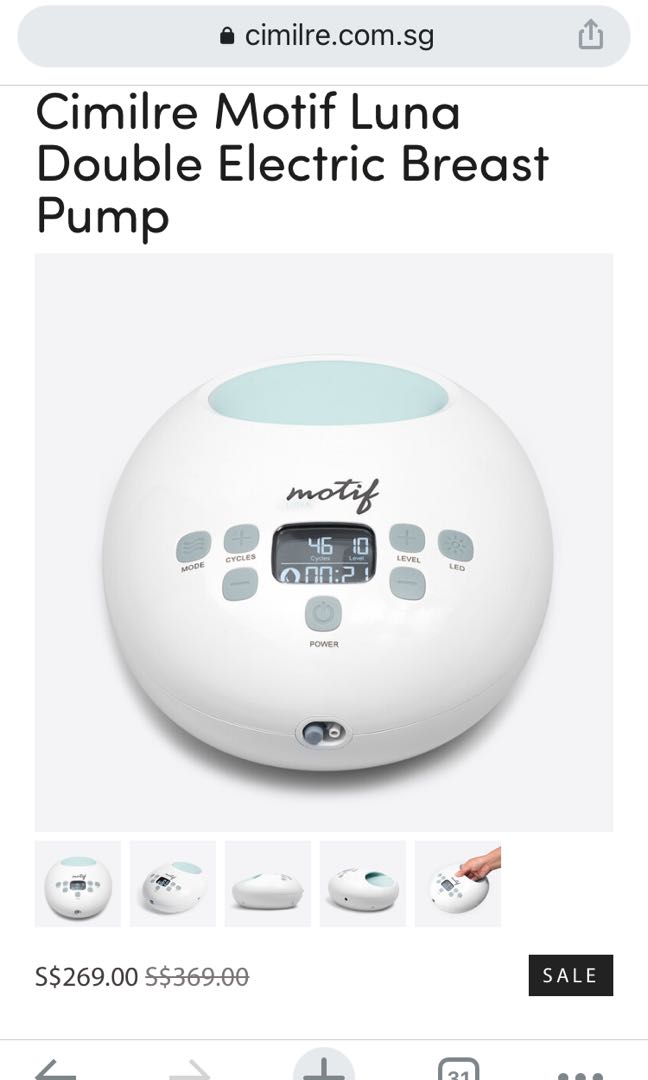 Motif Luna Double Electric Pump barely used, Babies & Kids, Nursing ...